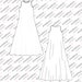 PDF Sheer Maxi Dress Sewing Pattern | Sleeveless Long Dress Sewing ...