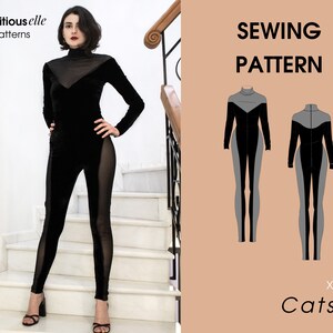 Catsuit Sewing Pattern Leotard Pattern Cosplay Pattern - Etsy Norway