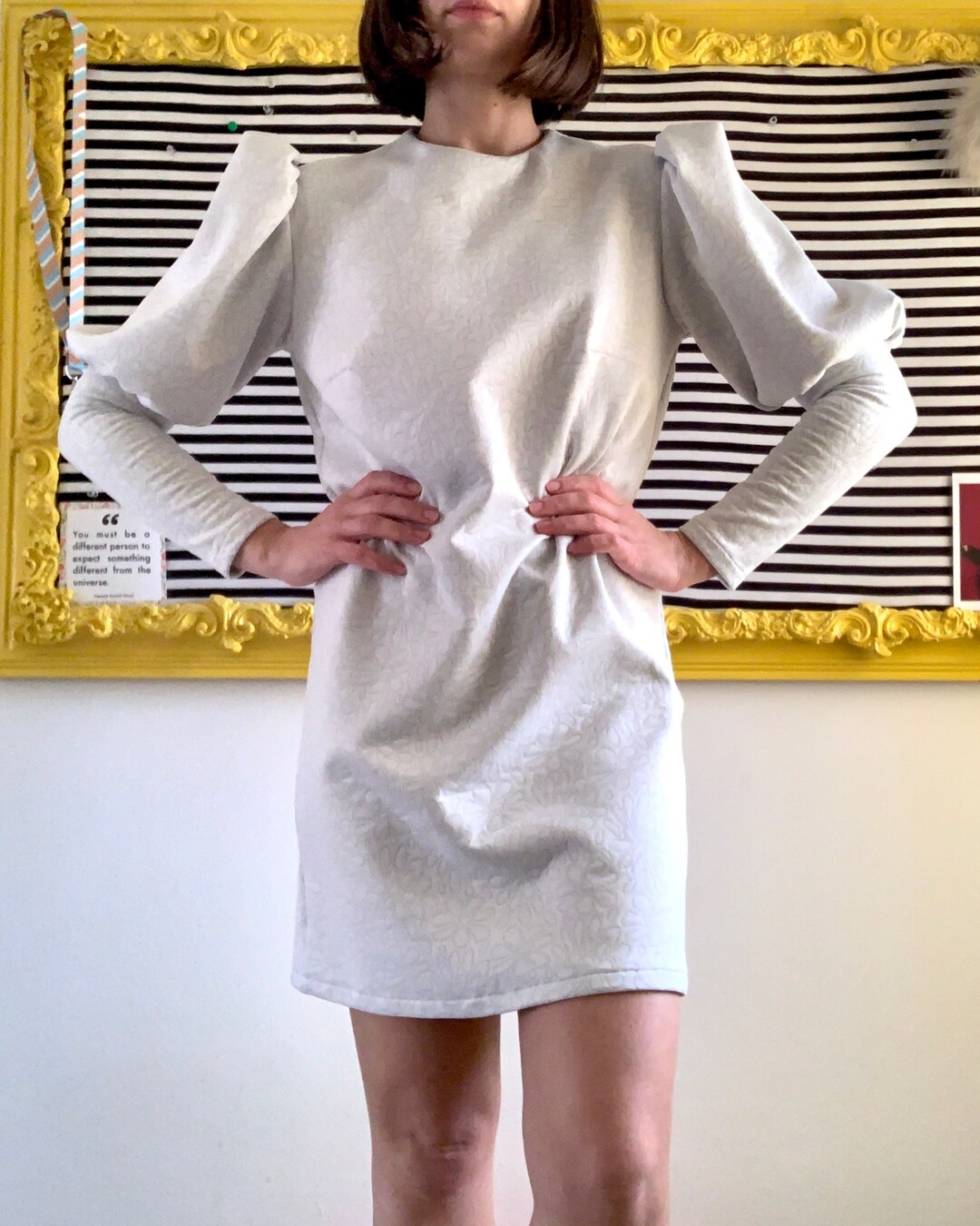 PDF Puffly Sleeves Dress Sewing Pattern Mini Dress Sewing Pattern DIY ...