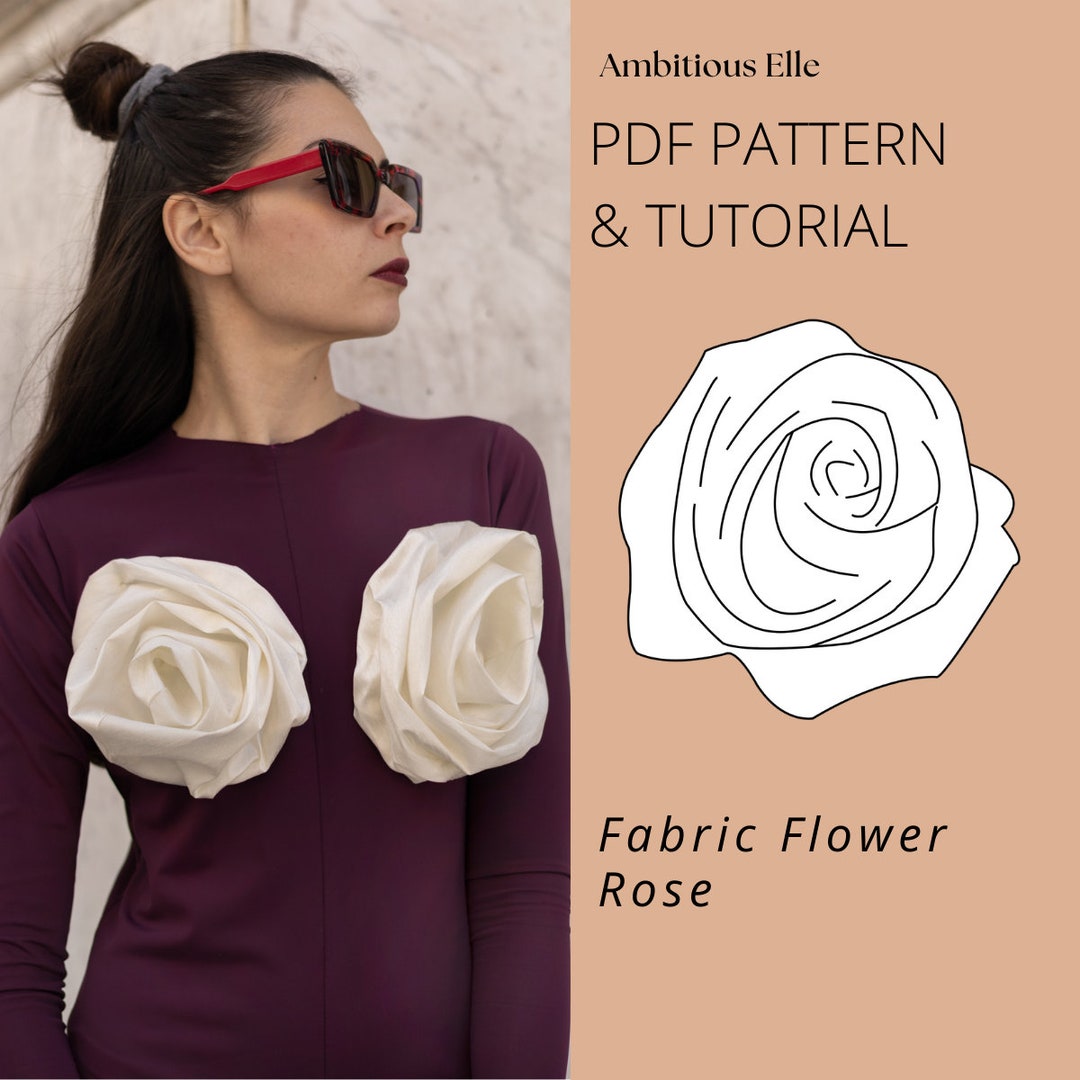 Fabric Rose Sewing Pattern: Top & Dress (PDF Pattern) - Etsy