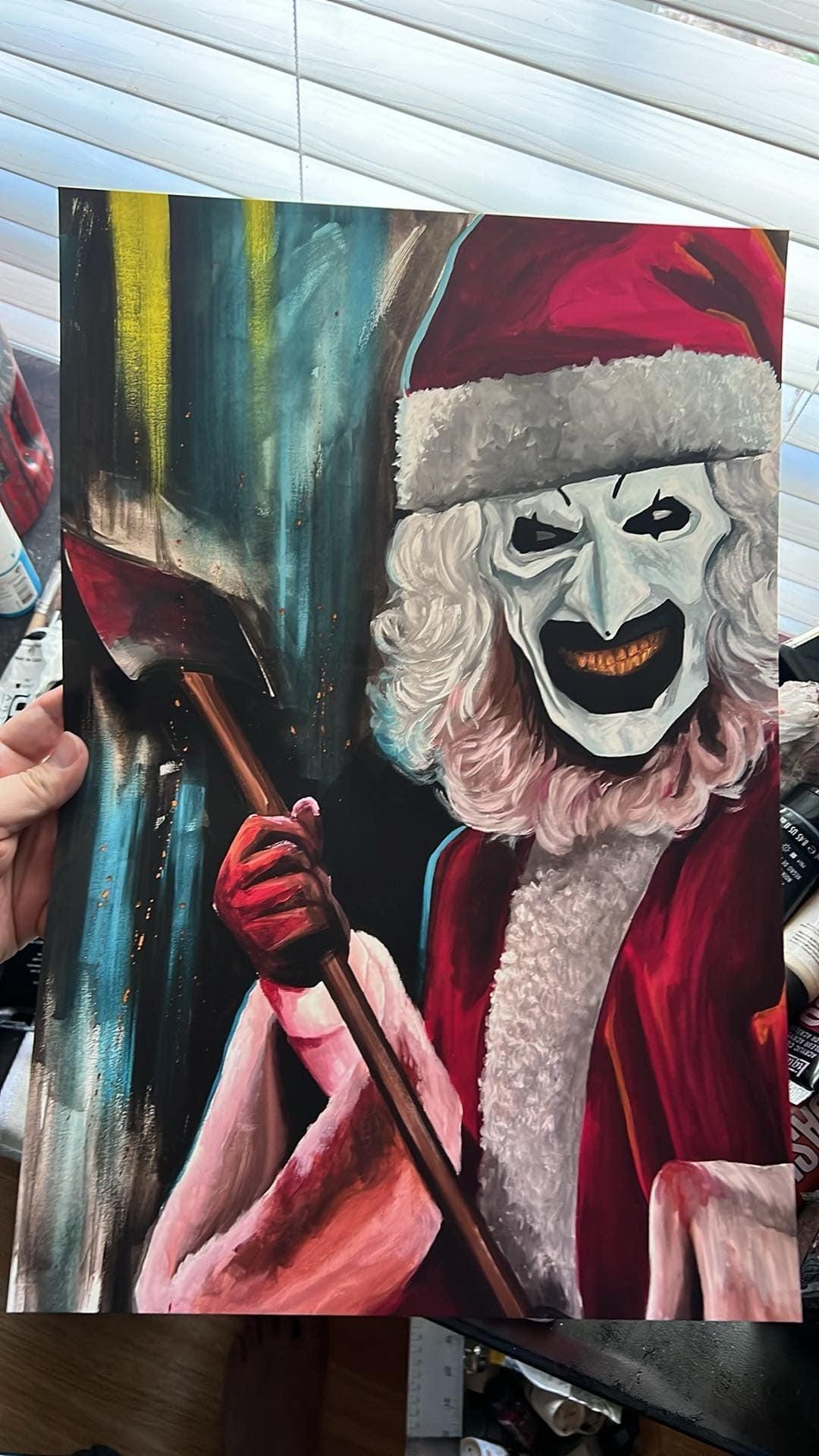 Killer Santa Clown Fine Art Print - Etsy