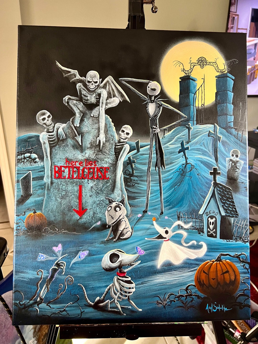 Tim Burton Mashup Art Print 11x14 - Etsy