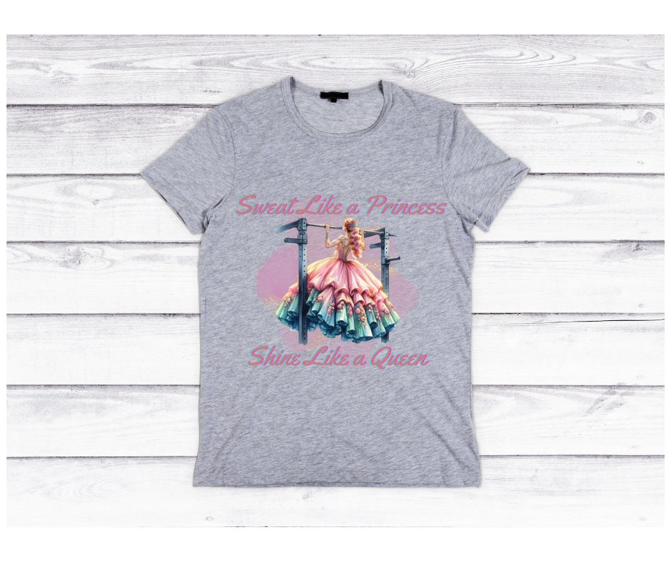 Princess Themed Workout PNG, Cute Princess Exercise Clipart, Fitness ...