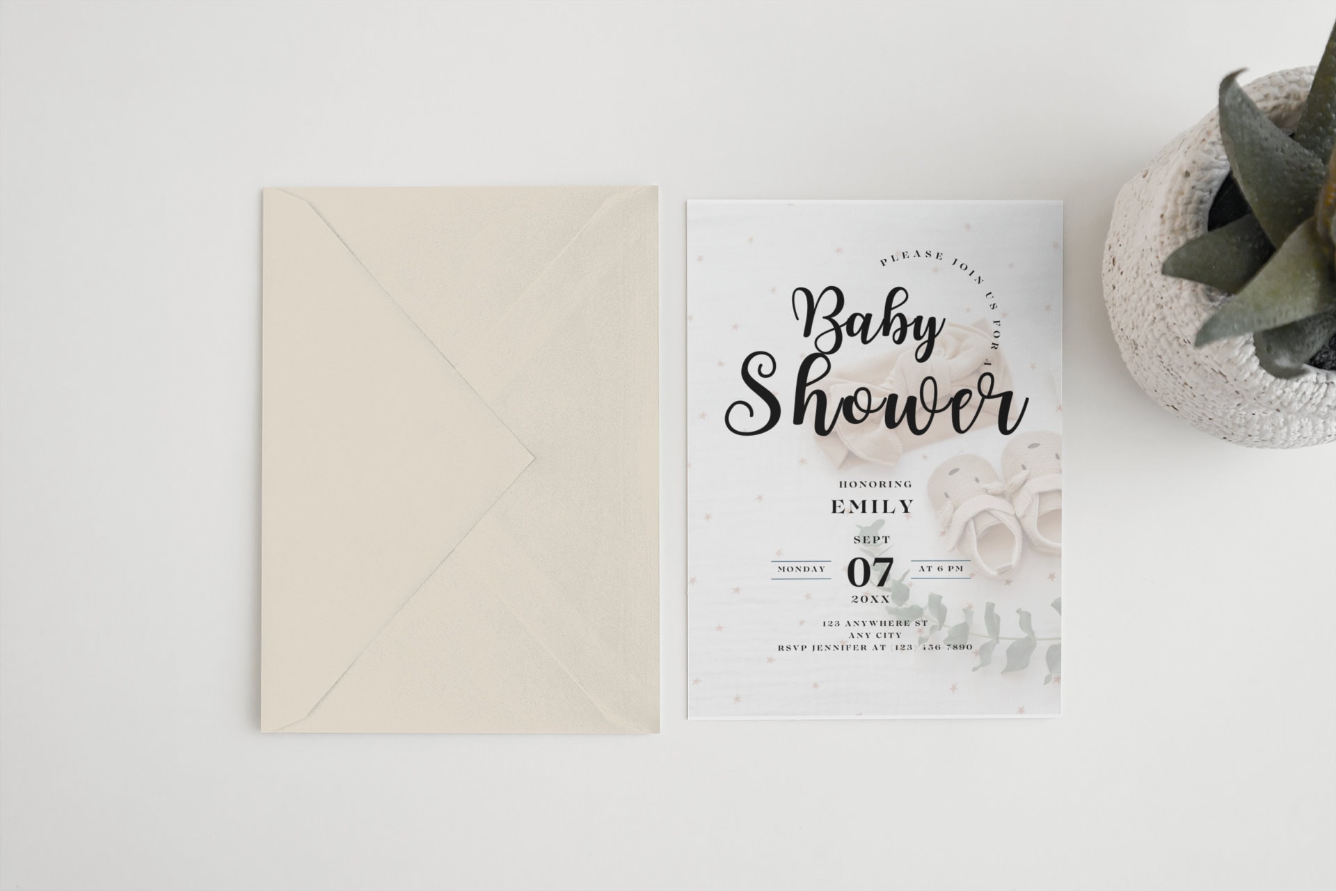 Personalized Baby Shower Invitation Bundle - Customizable Design ...