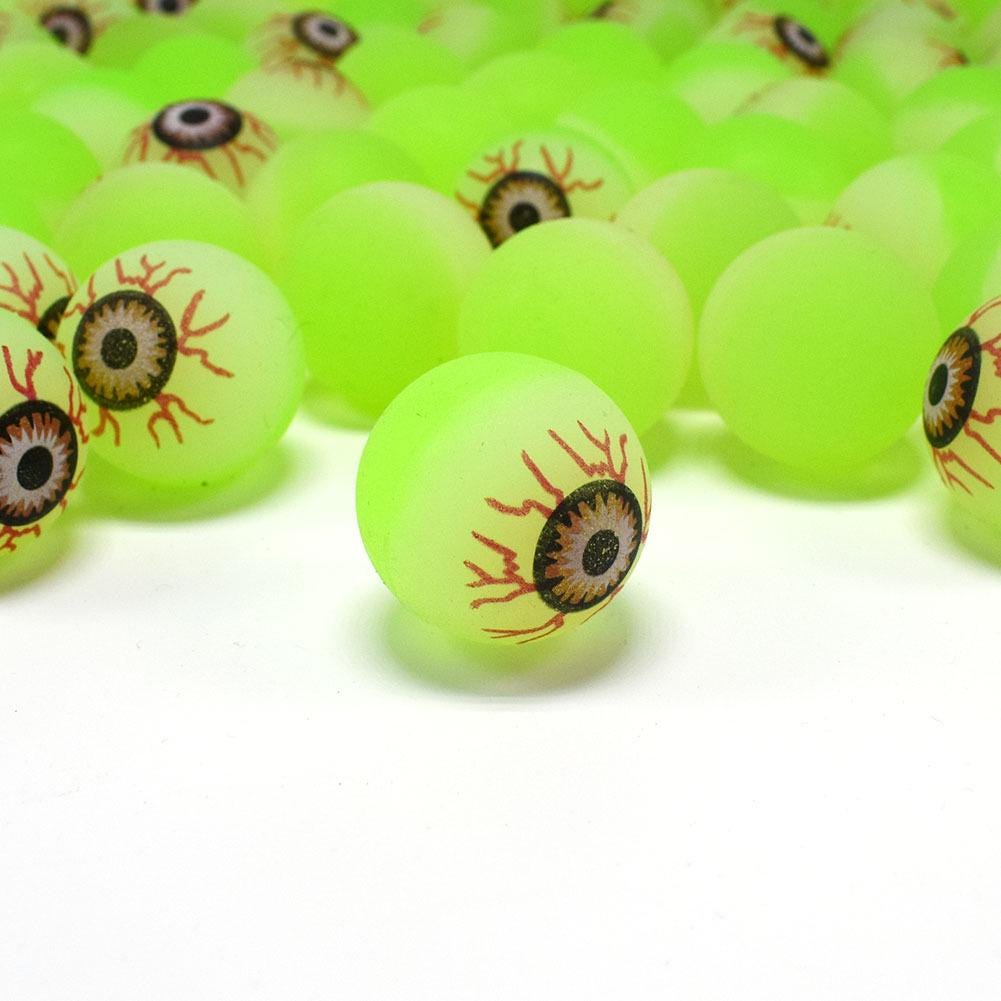 Glow in the Dark Eyeball Bouncy Ball Halloween Supplies Halloween ...