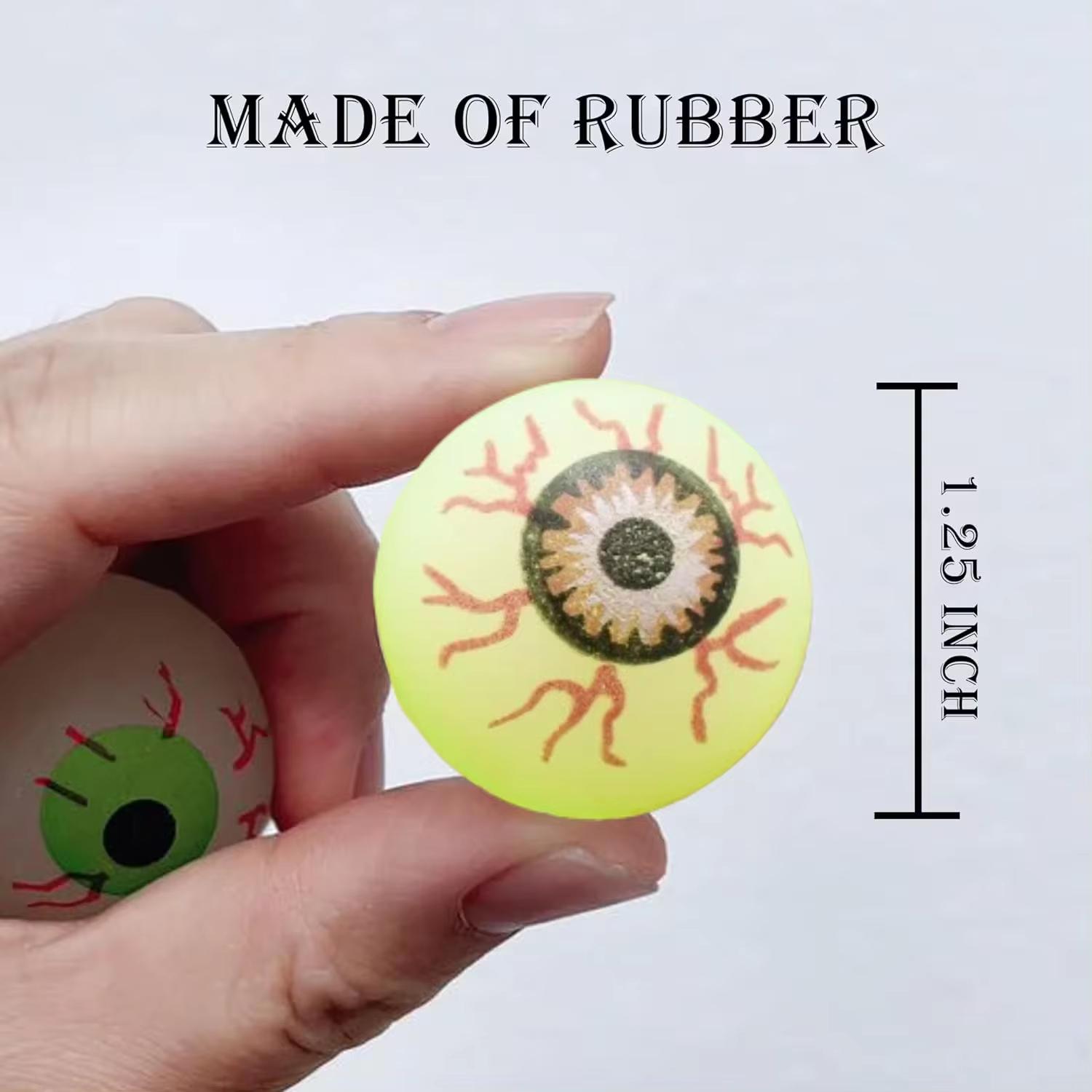 Glow in the Dark Eyeball Bouncy Ball Halloween Supplies Halloween ...