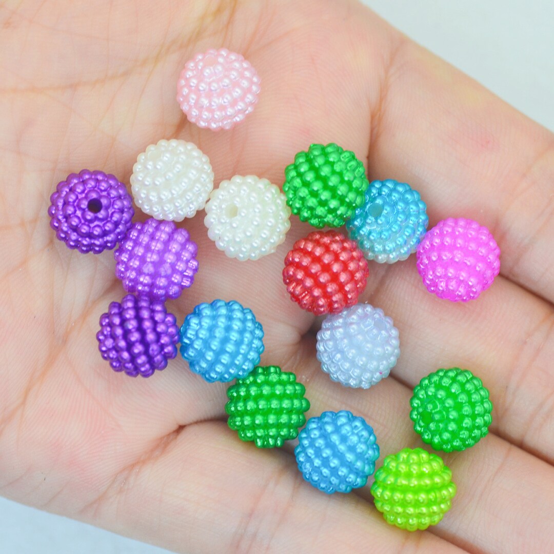 Colorful Bayberry Ball Beads,round Jewelry Beads,beading Crafts ...