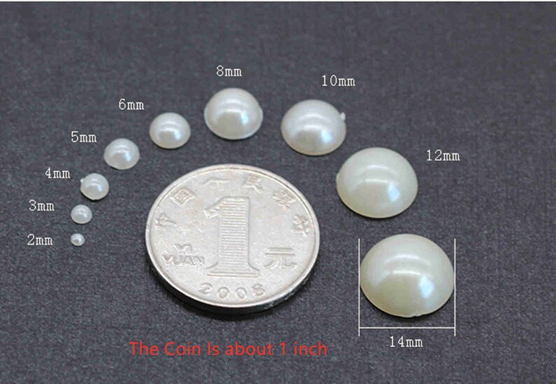 2mm-12mm ABS Flat Back Fake Pearls-garment&sewing Pearls-embellishment ...