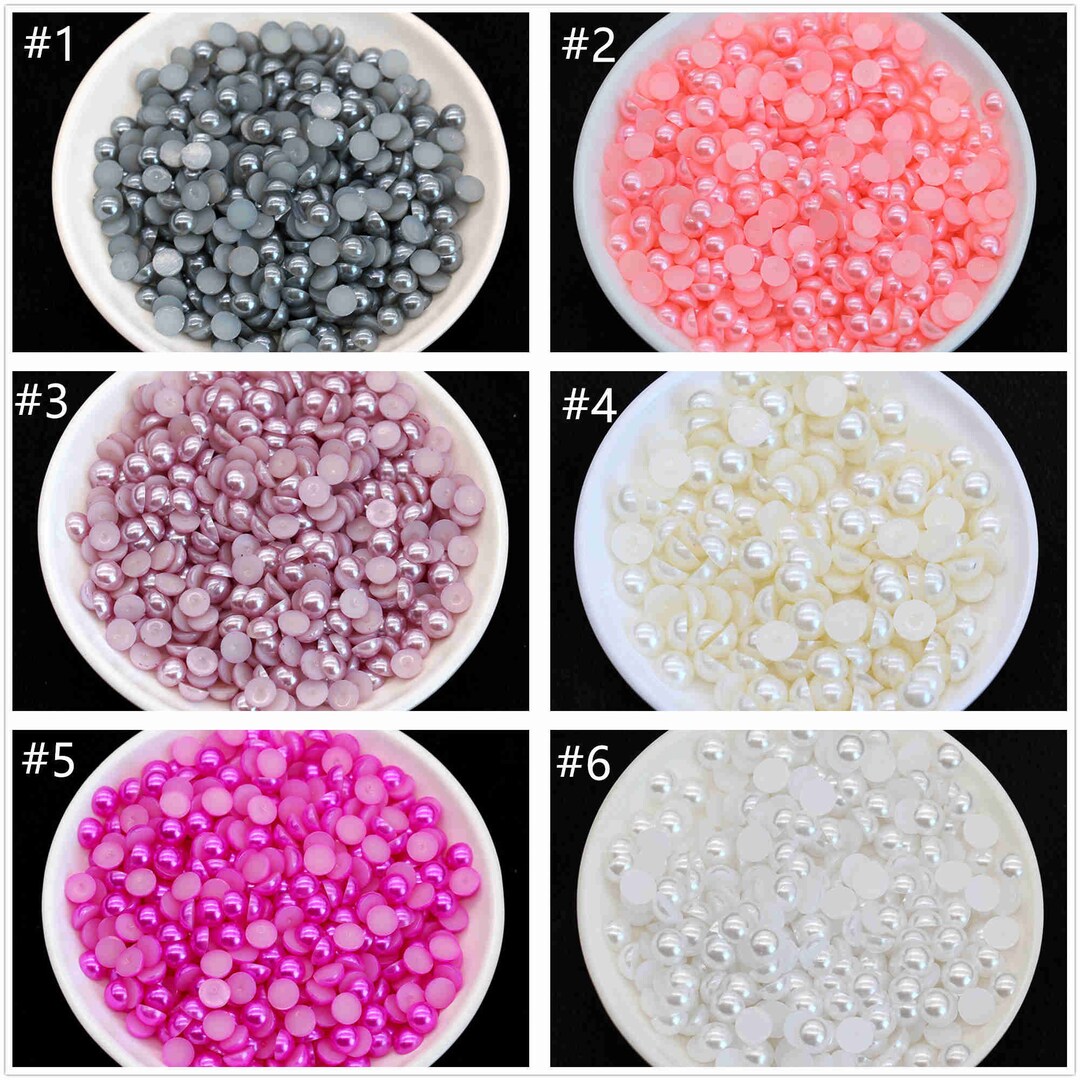 2mm-12mm ABS Flat Back Fake Pearls-garment&sewing - Etsy