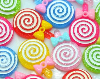 Lollipop Polymer Clay Bundles 8pcs/setquicksand Acrylic - Etsy