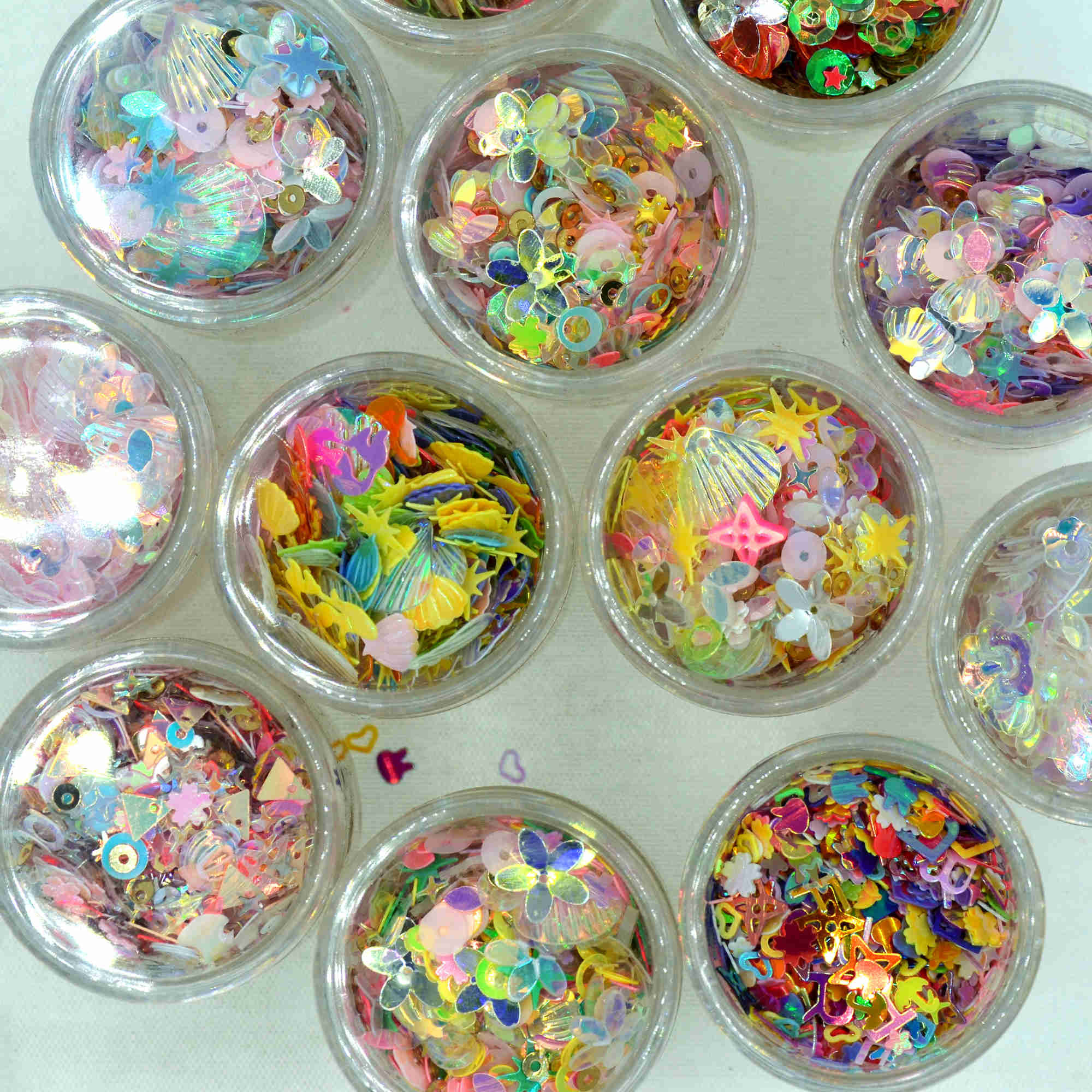 Mixed Sequins&spangles Craft Supplies Assorted Shapes Color - Etsy Canada