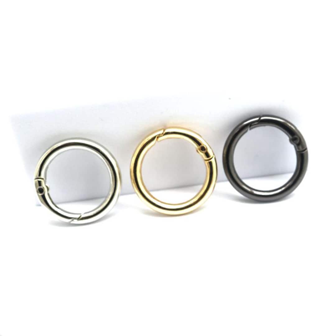 Metal Clasps Buckles Spring O Ring Round Carabiner Snap Hook Spring ...
