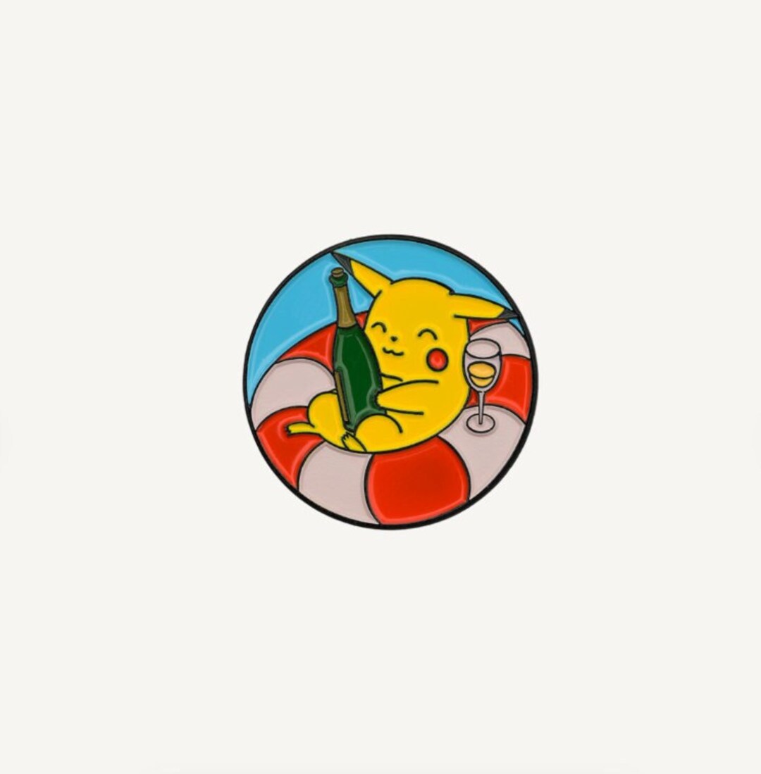 Poolside Pikachu Enamel Pin - Etsy