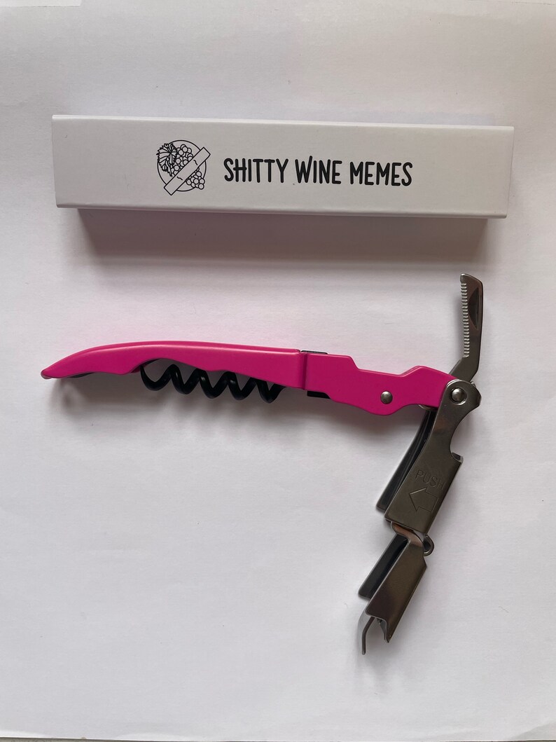 Shitty Wine Memes Corkscrew | Wine Memes Gift - Etsy