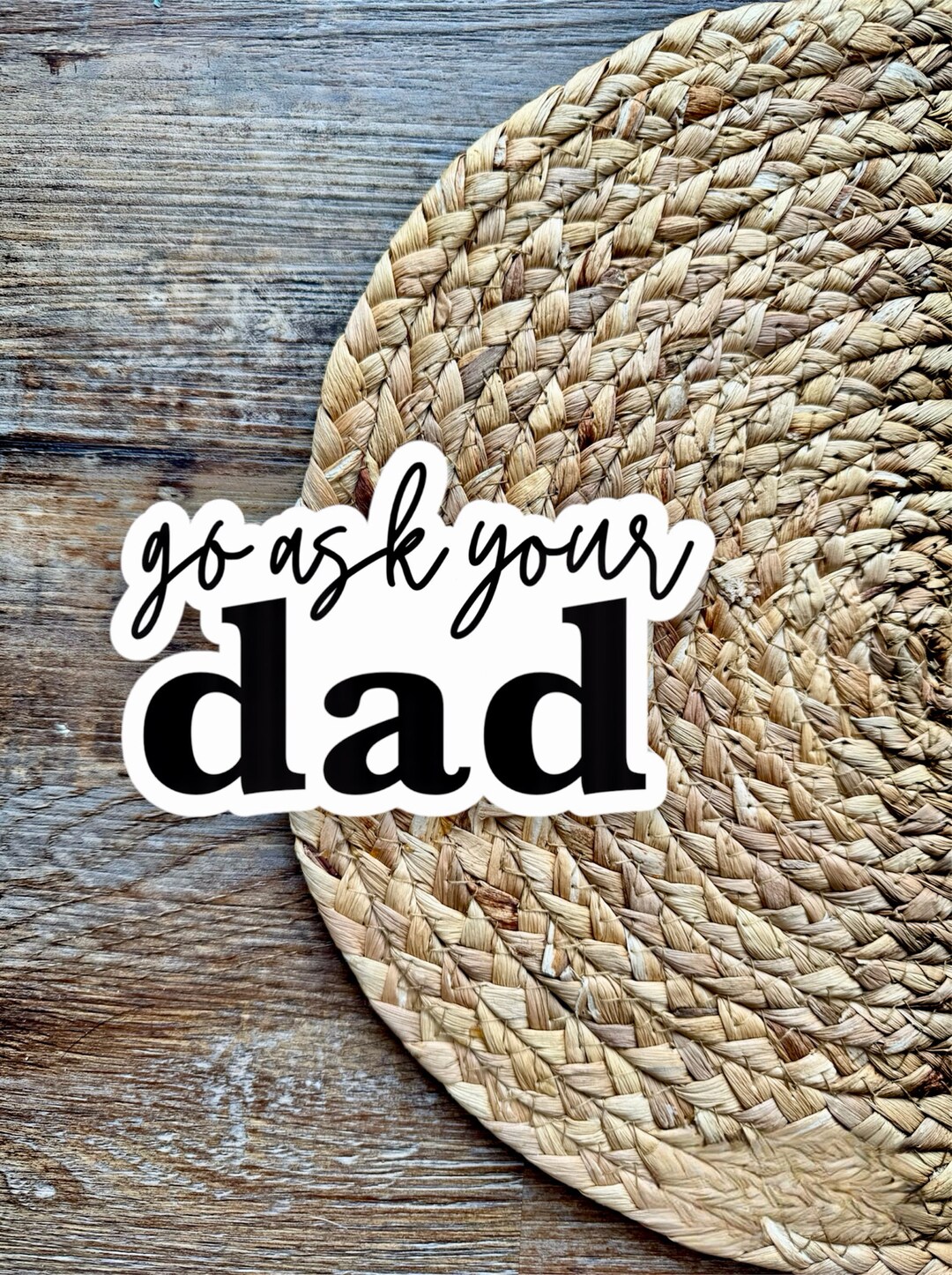 Go as Your Dad Vinyl Sticker - Etsy