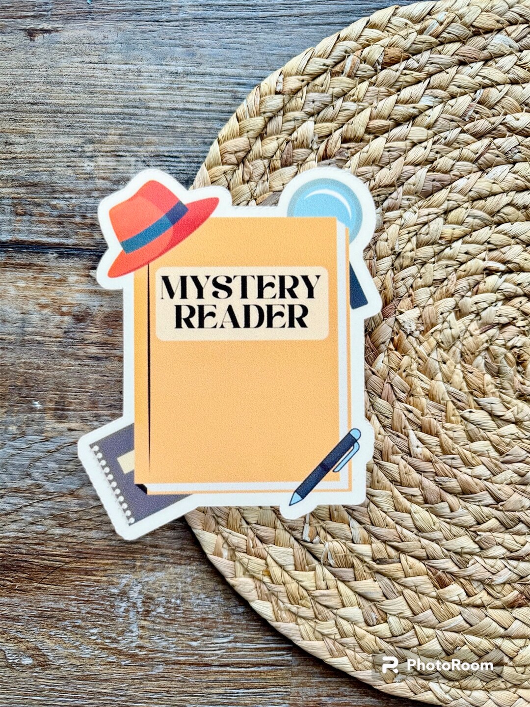 Mystery Reader Sticker - Etsy