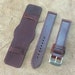 Size 20/22mm Vintage Pilot Bund Style Genuine Leather Watch Strap Band ...