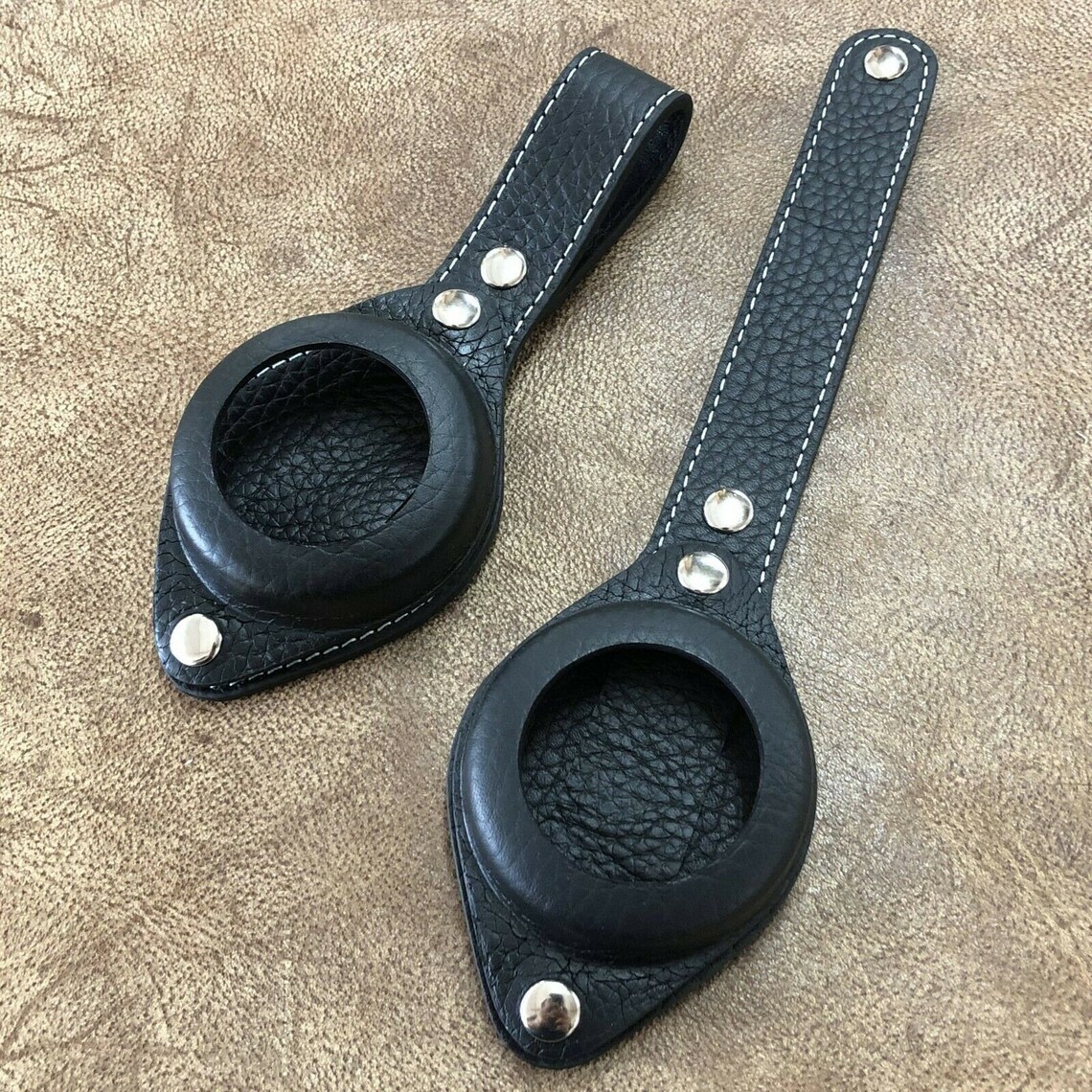 Watch for Men Biker Style Black Leather Watch Pouch Case With - Etsy