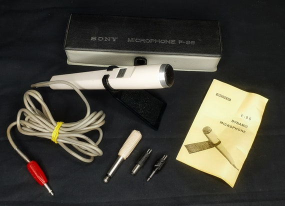 Vintage Sony F-96 Dynamic Microphone - Etsy