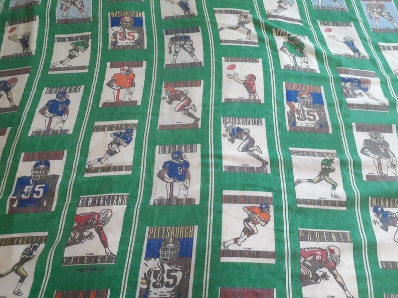 Vintage 1980s/90s NFL Football Teams Twin Flat Sheet - Etsy