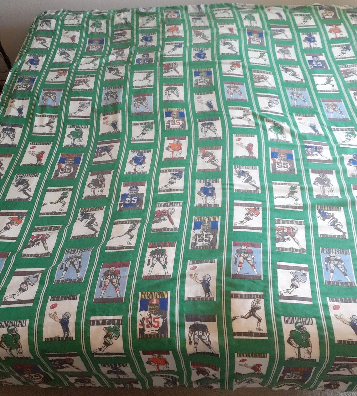 Vintage 1980s/90s NFL Football Teams Twin Flat Sheet - Etsy