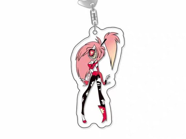 Hazbin Hotel Keychains Alastor Angel Dust Lucifer - Etsy