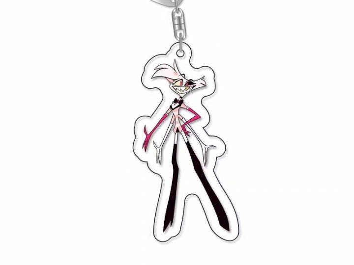Hazbin Hotel Keychains Alastor Angel Dust Lucifer - Etsy