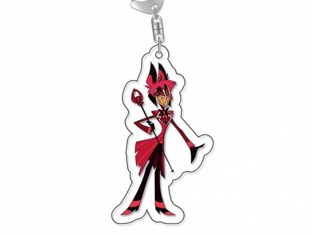 Hazbin Hotel Keychains Alastor Angel Dust Lucifer - Etsy