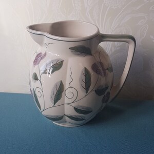 Vintage Laura Ashley Hand Painted Jug Holds One and Half Pints 1992 ...