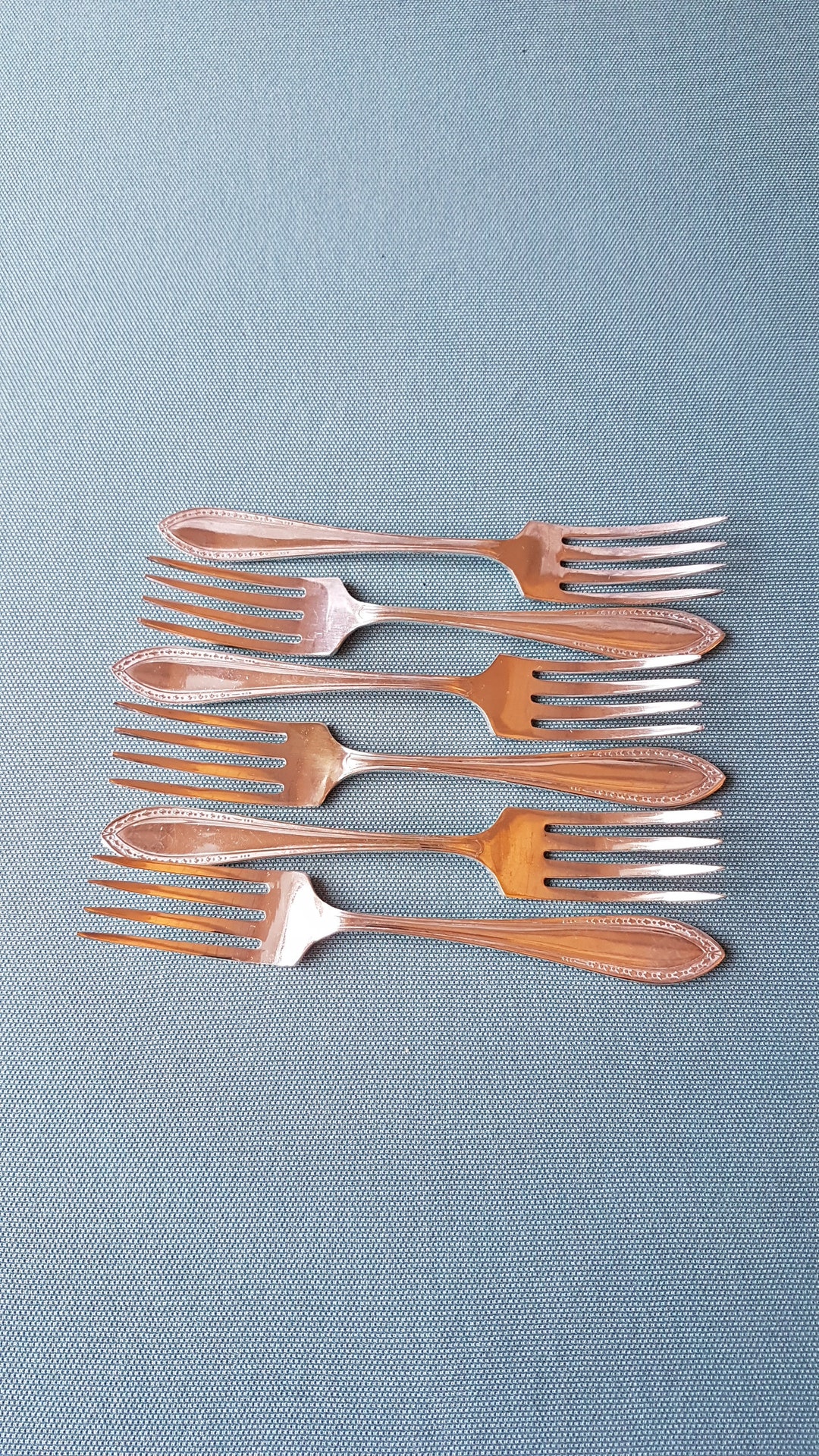 Vintage Set of Six Silver Plated Pastry/cake Forks Made in England ...