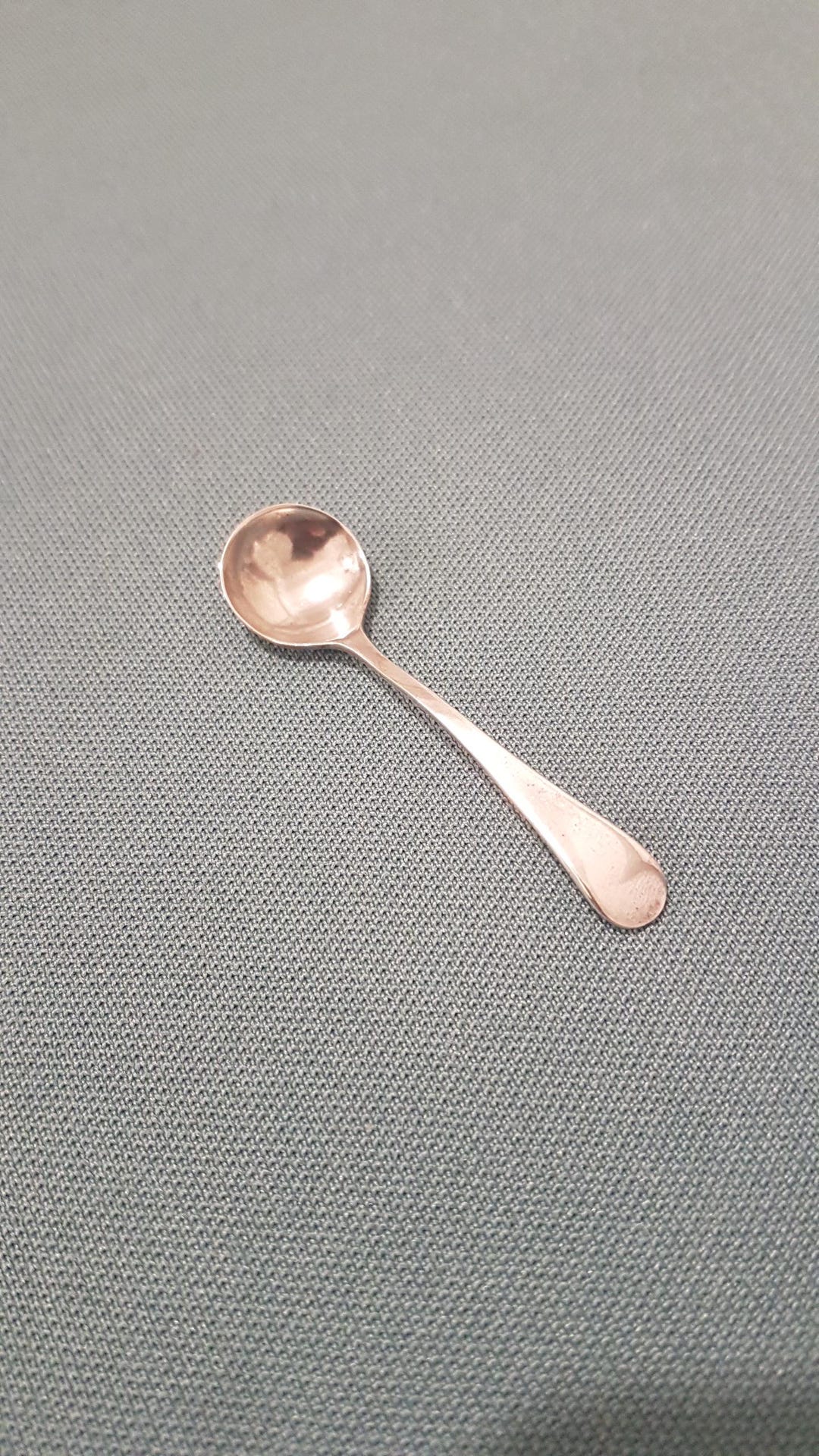 Vintage Silver Mustard Spoon-old English Design -birmingham- 6cms/2.5 ...