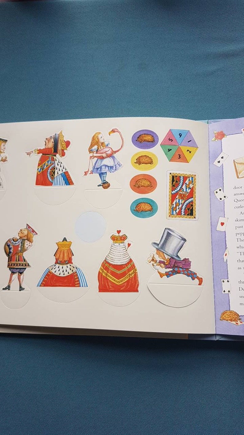 Alice in Wonderland Pop up Book Complete and Unused-6 Pop-up - Etsy