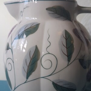 Vintage Laura Ashley Hand Painted Jug Holds One and Half Pints 1992 ...