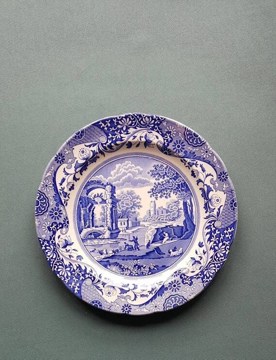 Spode 'blue Italian' Spode Design Dinner Plate Blue | Etsy