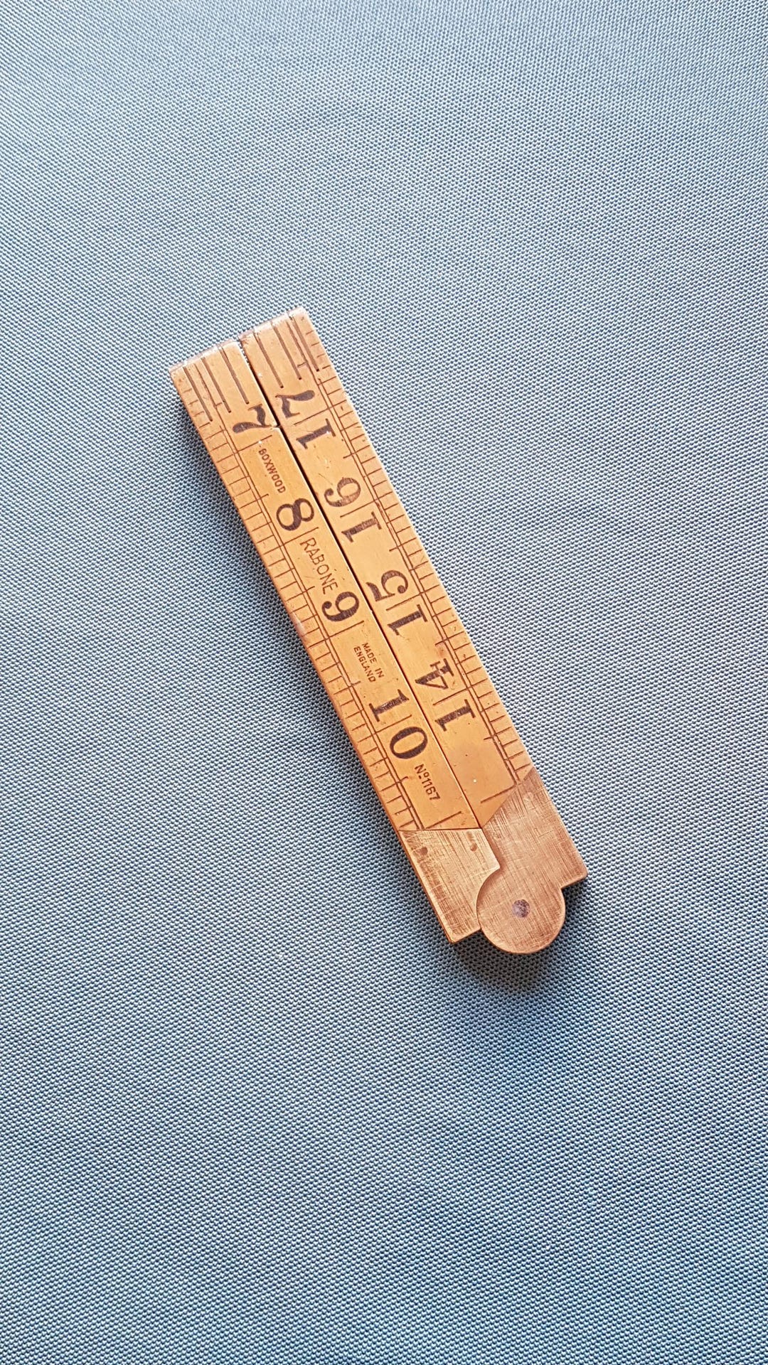 Vintage Wood and Brass Fold Out Ruler-j.rabone & Son Birmingham No.1167 ...
