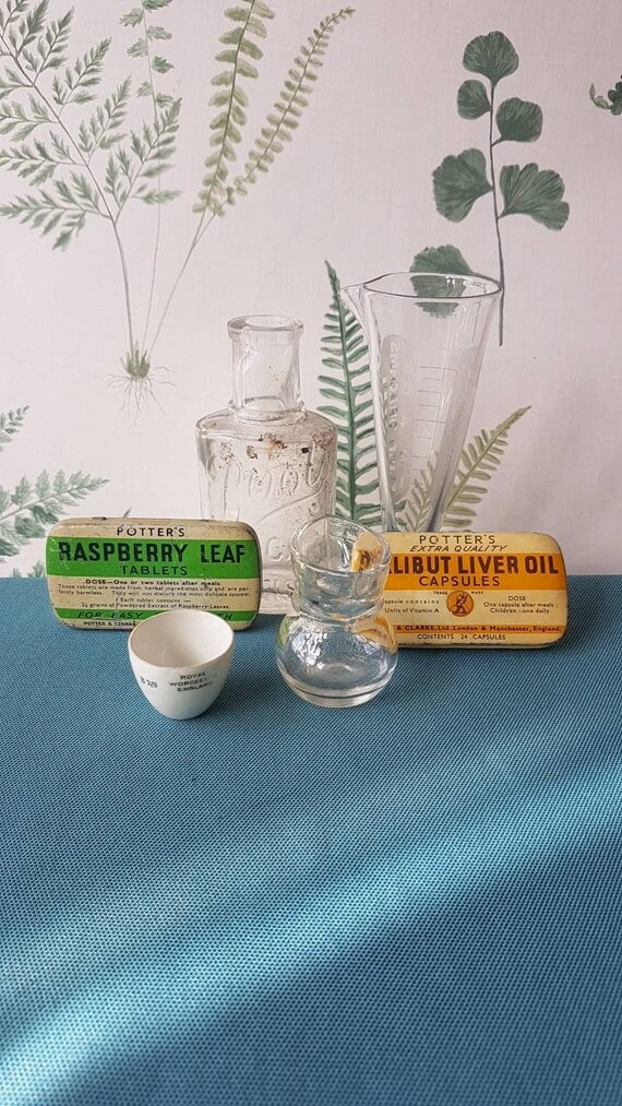 Collection of Vintage Medical Tins and Glassware Measuring - Etsy