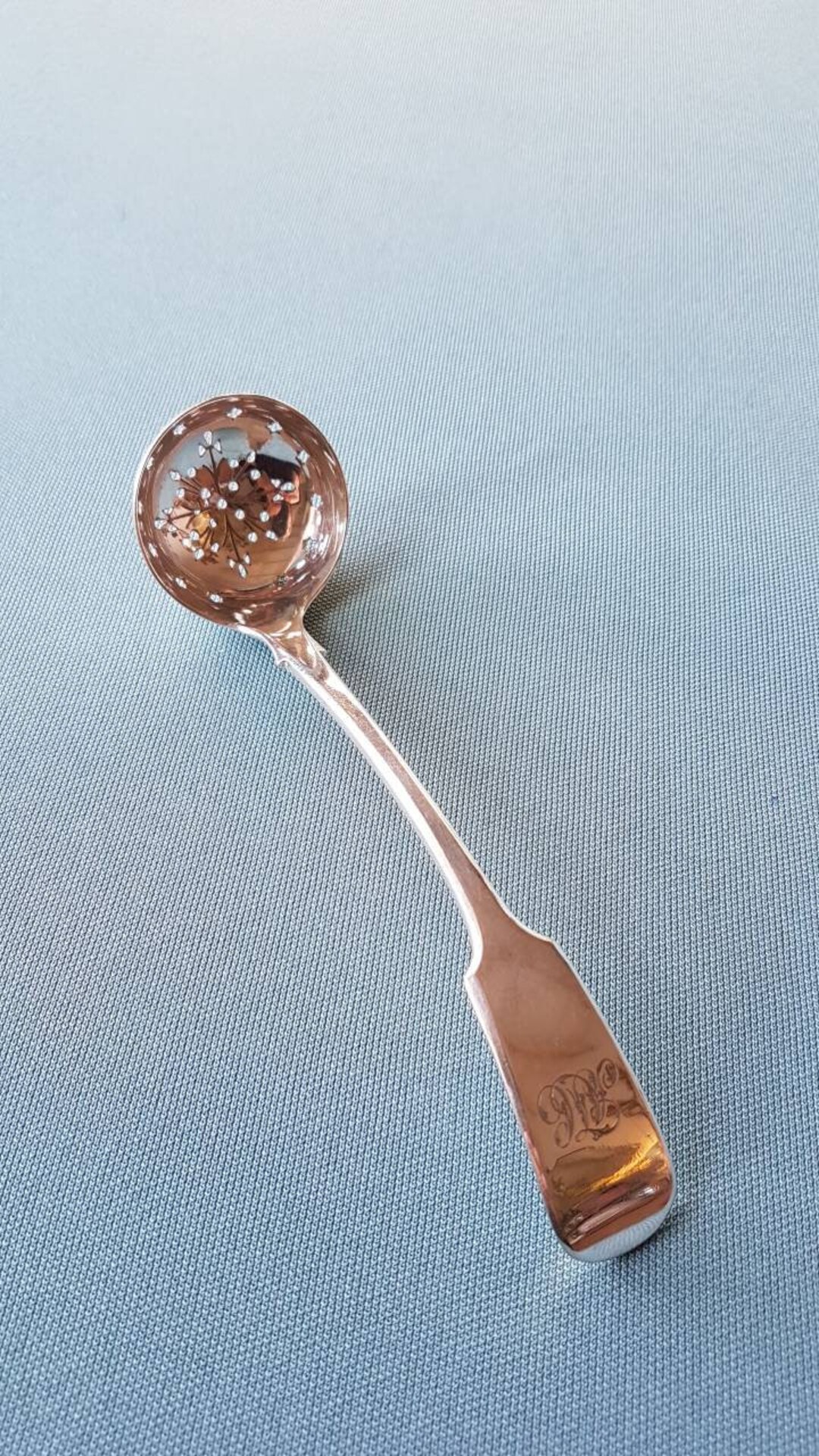 Vintage Silver Plated Sugar Sifter Spoon- With a Long Handle -pretty ...