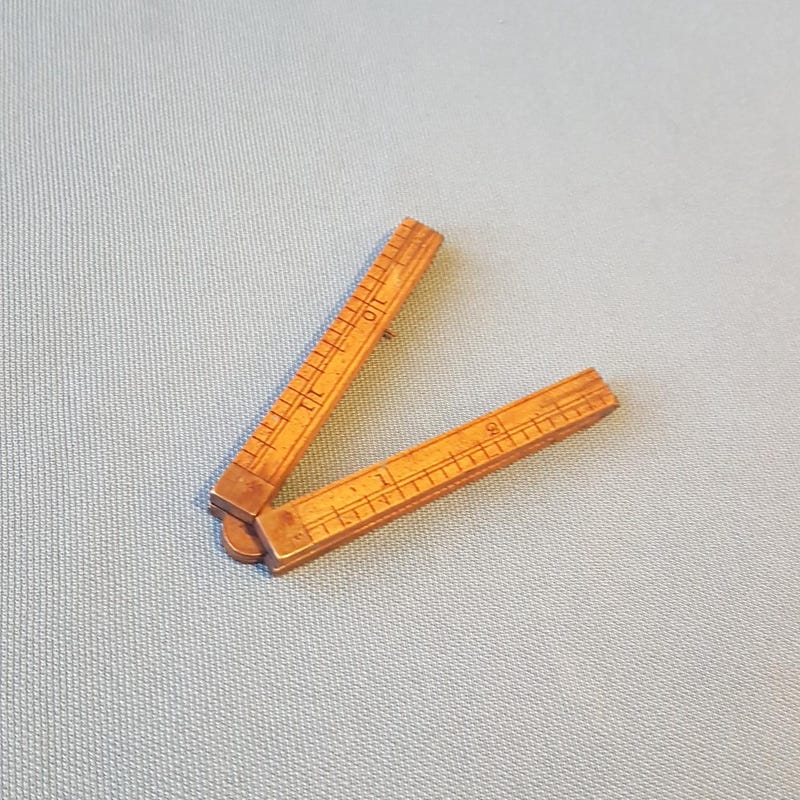 Folding Wood Ruler - Etsy
