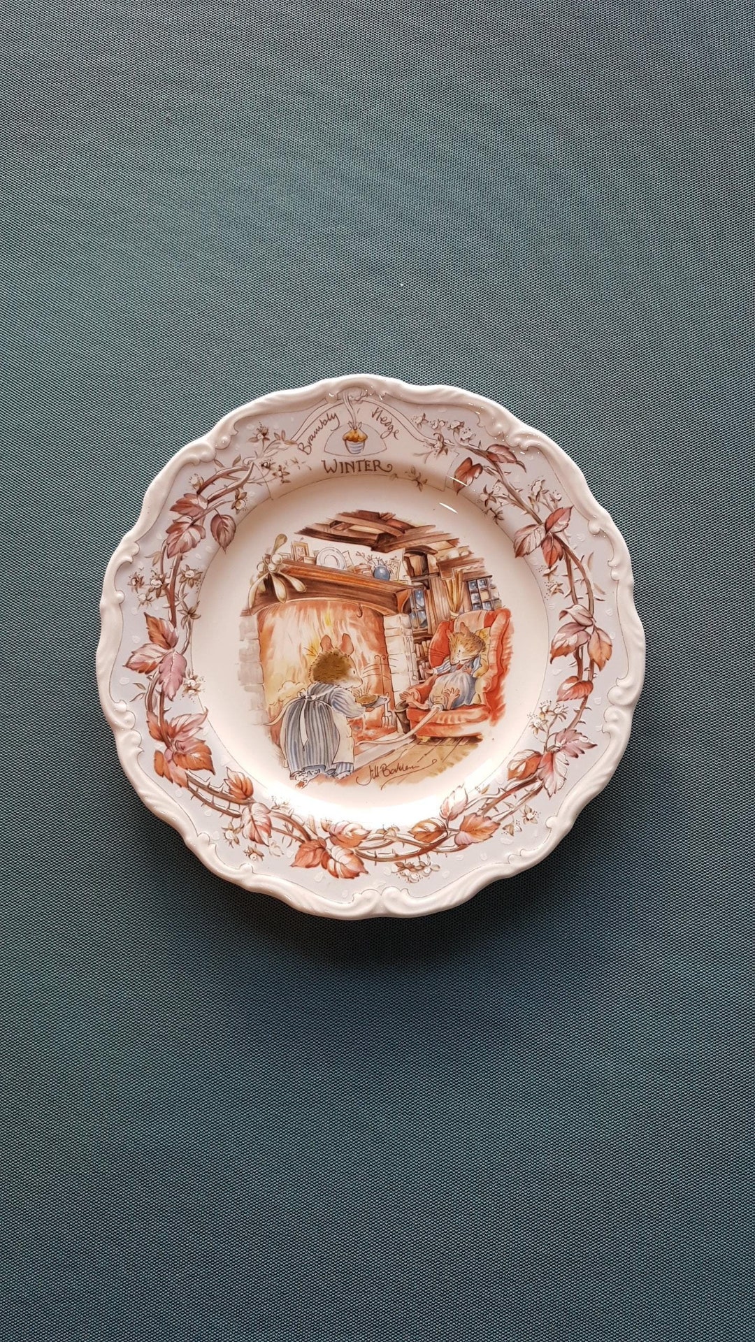 Brambly Hedge Plate -winter-bone China -royal Doulton-vintage ...
