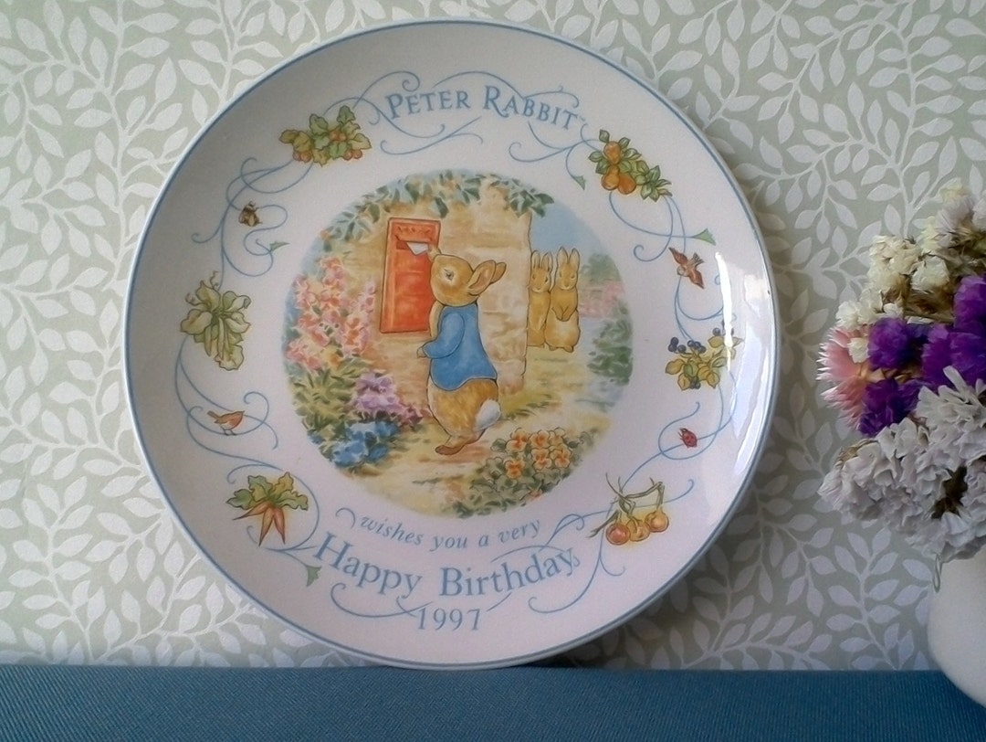 Vintage Wedgwood Peter Rabbit Plate Made in England 1997-20.5cm ...