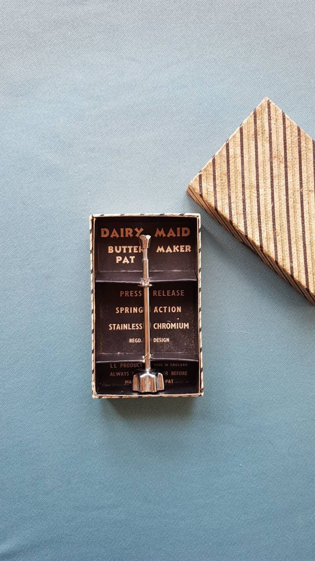 Vintage dairy Maid Butter Pat Marker/stamp-ll Product Made in England ...
