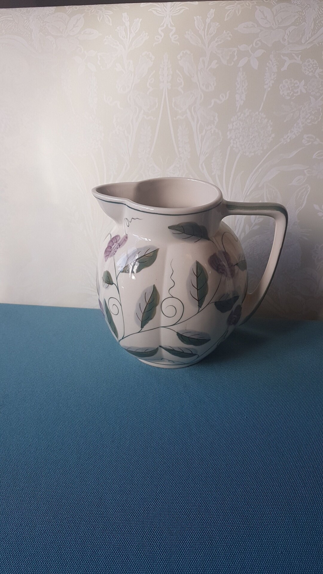 Vintage Laura Ashley Hand Painted Jug Holds One and Half Pints 1992 ...