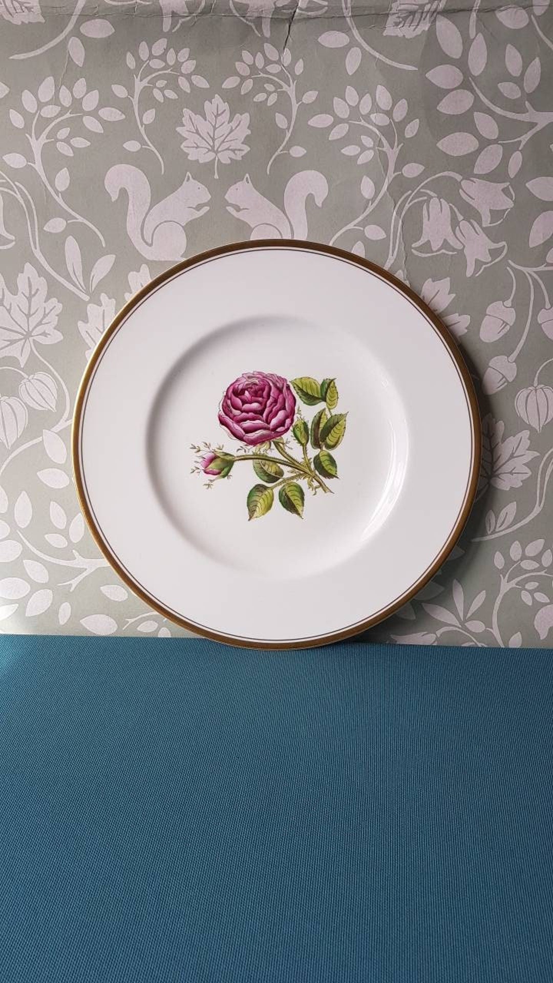 Vintage Royal Worcester Hand Painted Rose Plate - Designed by A.H ...