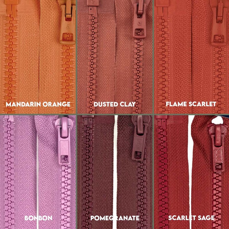 70cm Separating Cube Zipper - Various Colors - for Jackets, Coats Etc ...