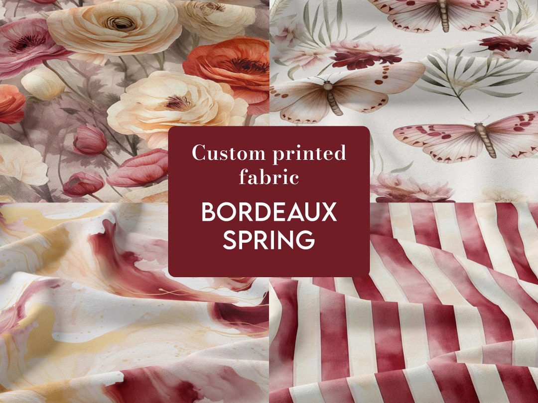 Spring Printed Fabric: Choose Your Base - Jersey, Cotton, Bamboo & More ...