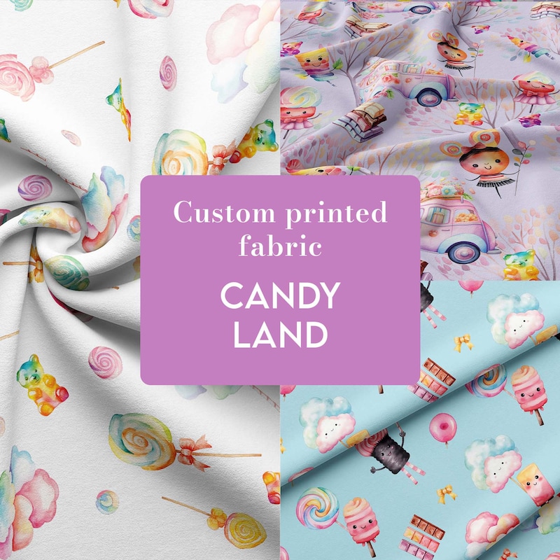 Candy Fabric - Etsy UK