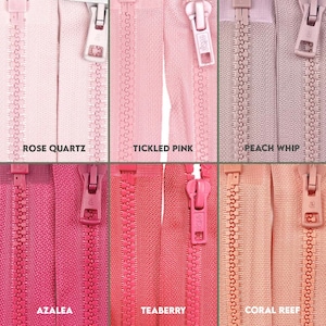 50cm Separating Cube Zipper - Various Colors - for Jackets, Coats Etc ...