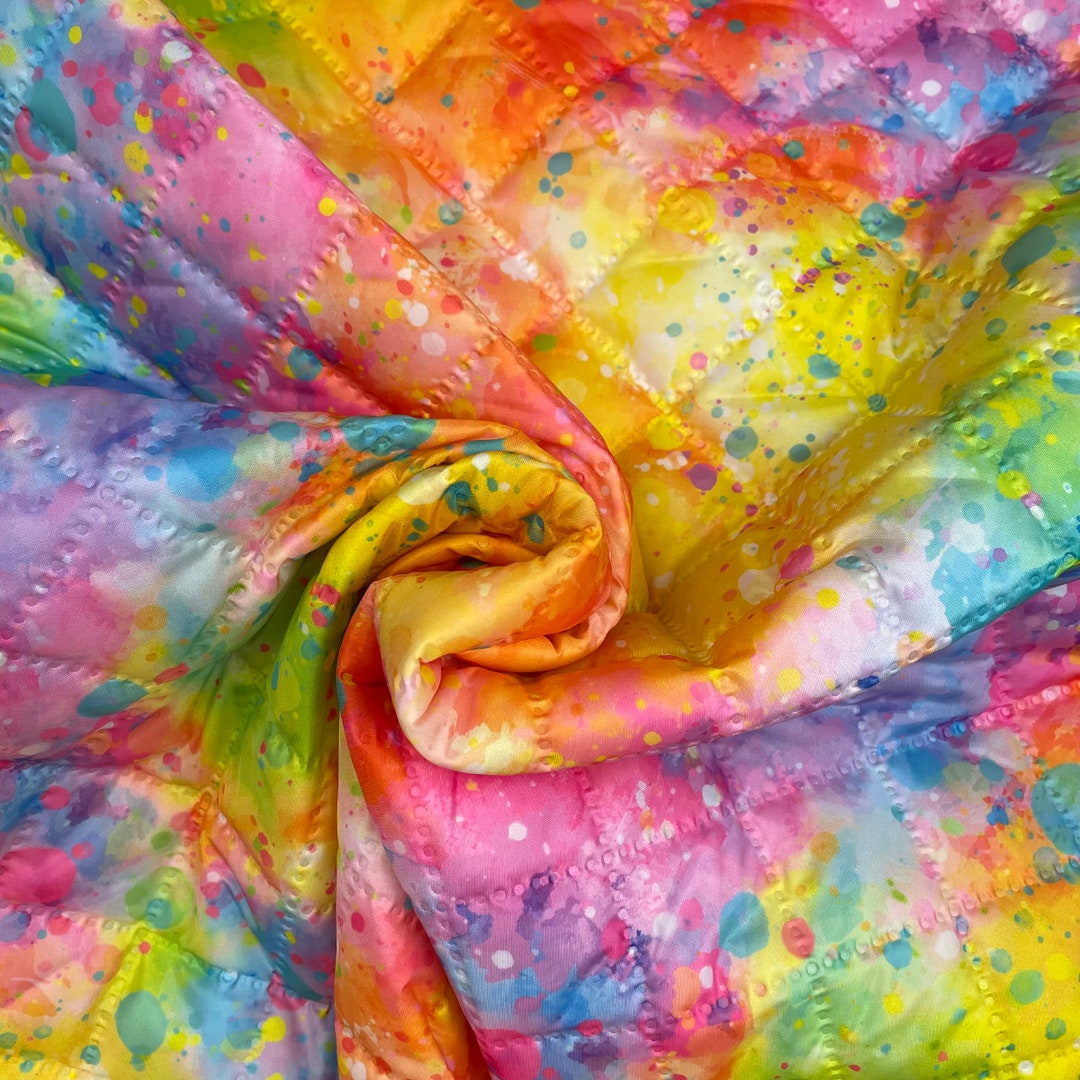 Padded Quilted Outerwear Fabric Color Festival Design Water Repellent ...