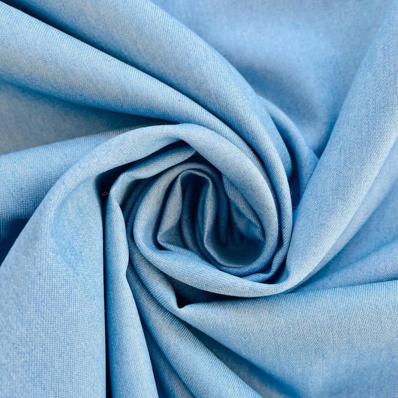 Chambray fabric by meter - Etsy.de