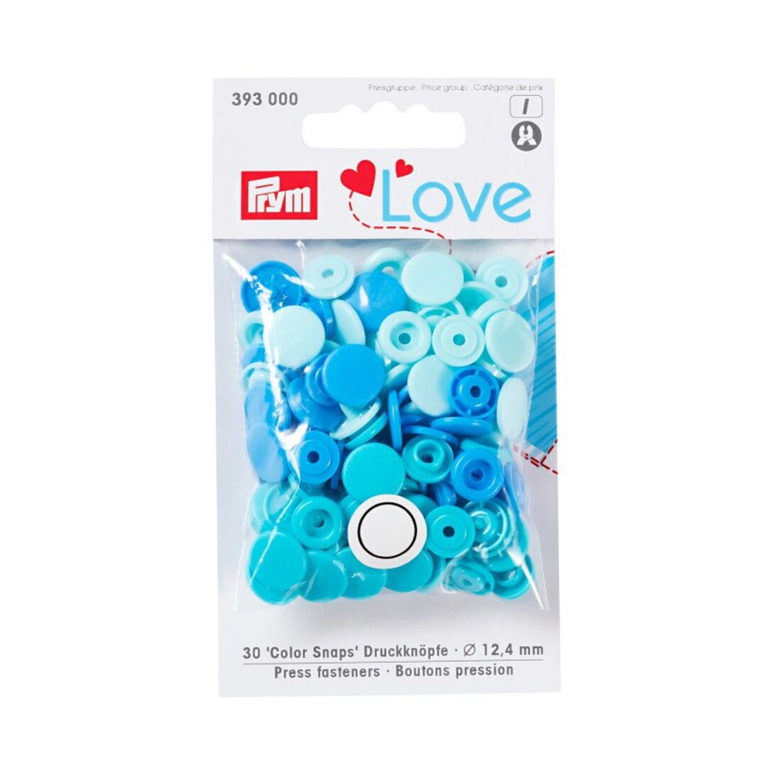 Plastic Snaps Prym Love - 12.4mm, Blue - Etsy